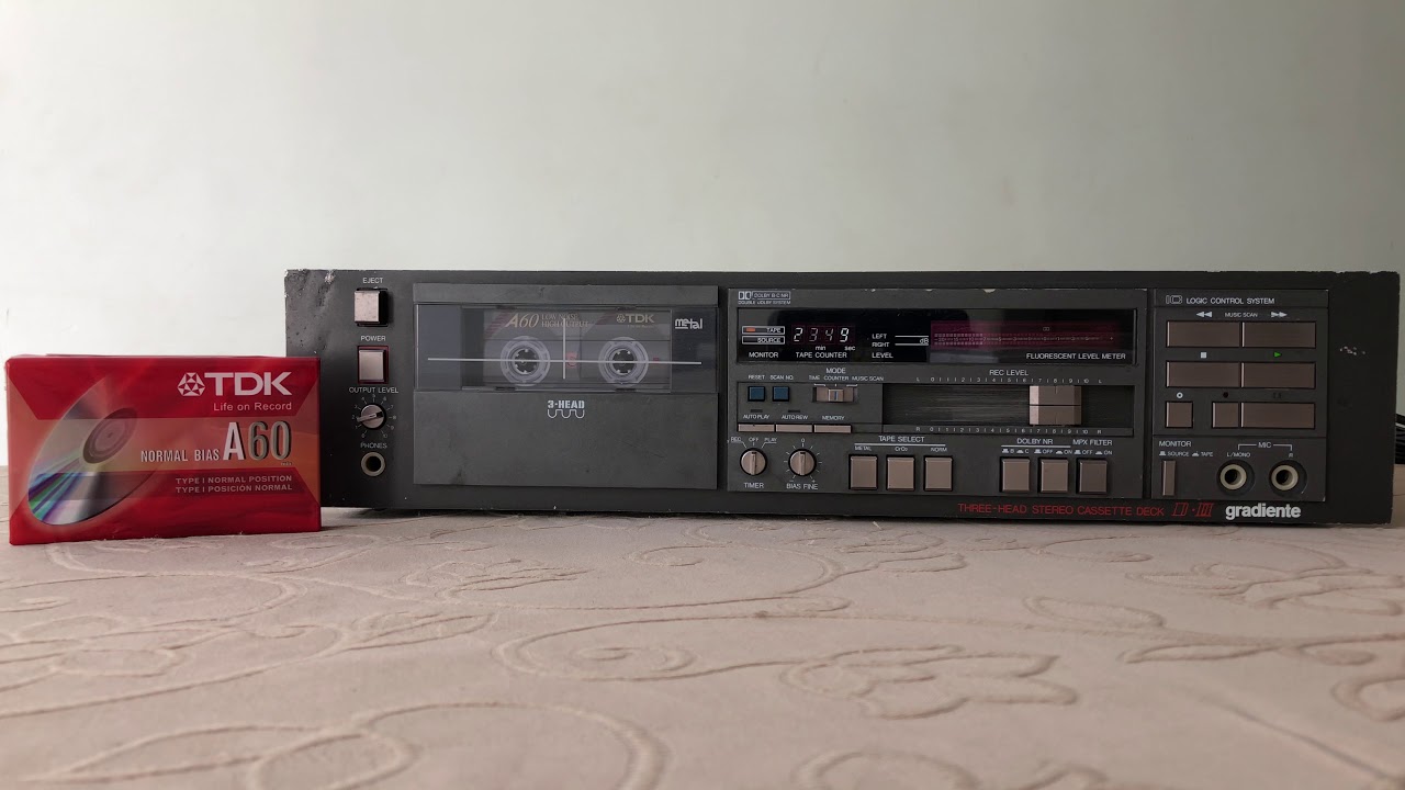 Gradiente D-II Cassette Tape Deck - Audio Test - YouTube