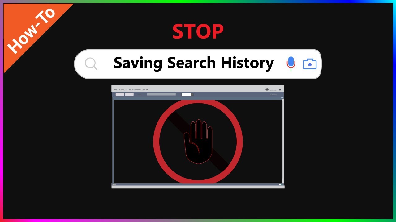 How-to Stop & Disable Google Saving Your Search Activity History - YouTube