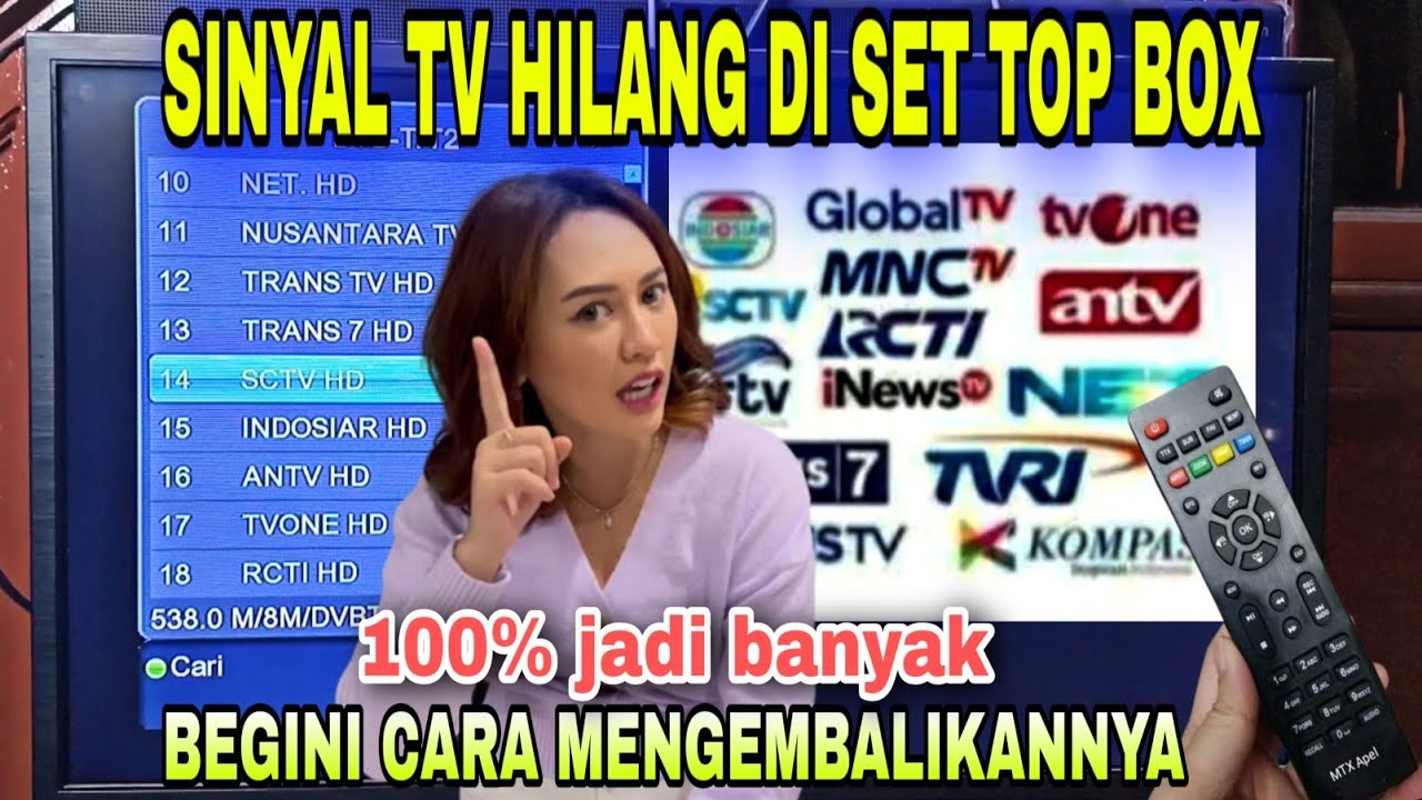 CARA MENCARI CHANNEL TV YANG HILANG DI SET TOP BOX - YouTube