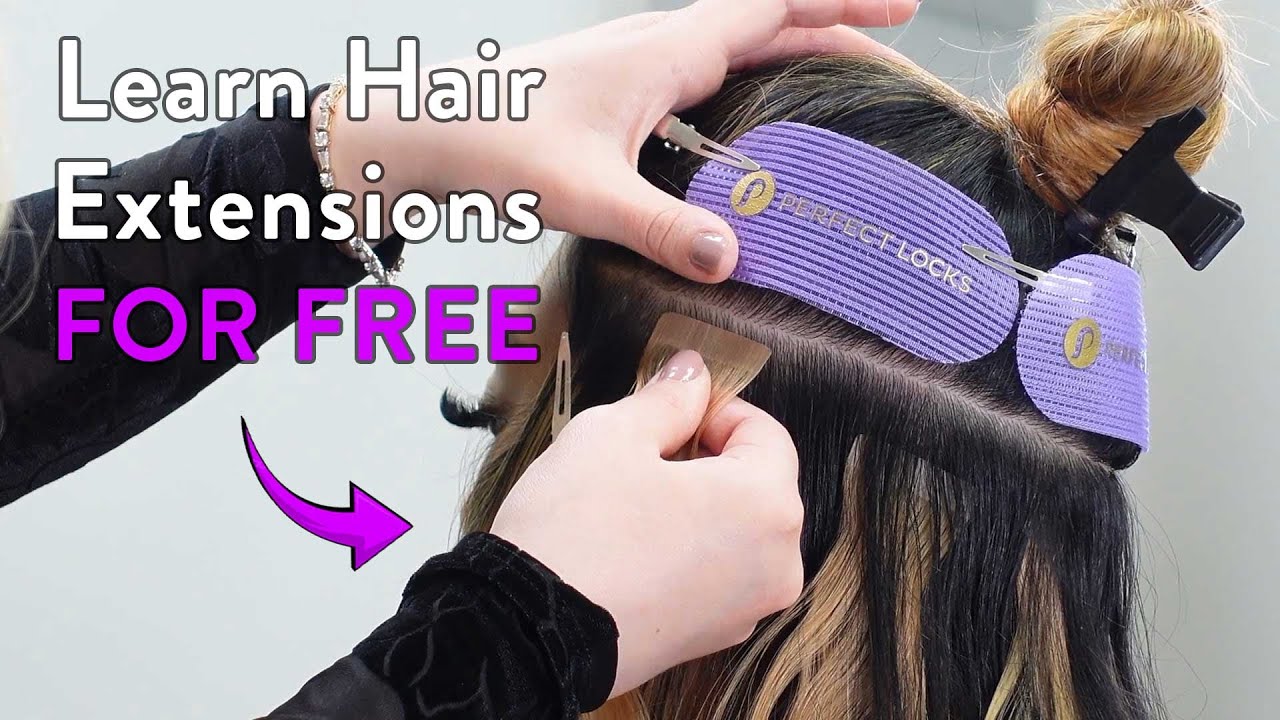 Hair Extension Installation 101 | Free Online Courses to Start Your Pro ...