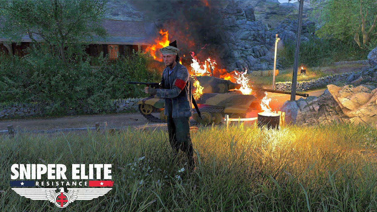 Sniper Elite Resistance - DLC Vercors Vendetta Mission - Gameplay ...