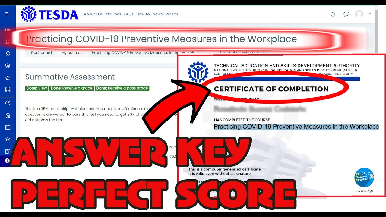 ANSWER KEY IN Practicing COVID 19 Preventive Measures In The Workplace answer-key-in-practicing-covid-19-preventive-measures-in-the-workplace