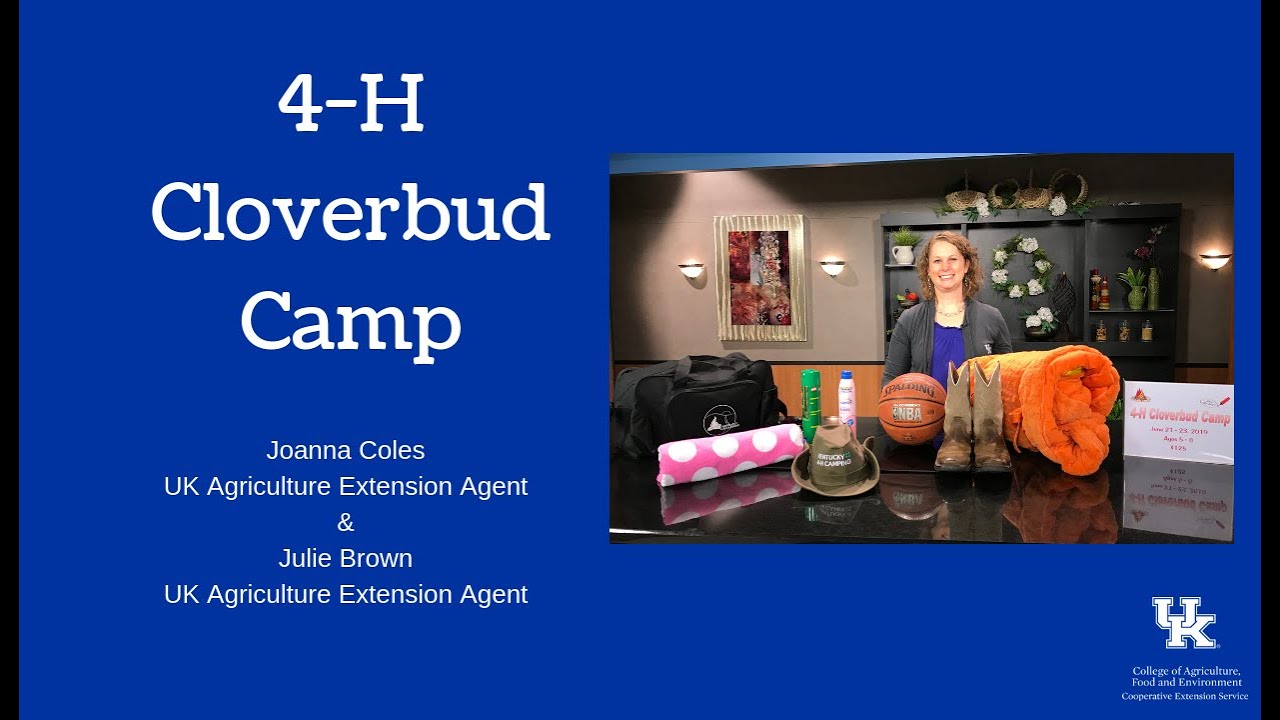 4-H Cloverbud Camp - YouTube