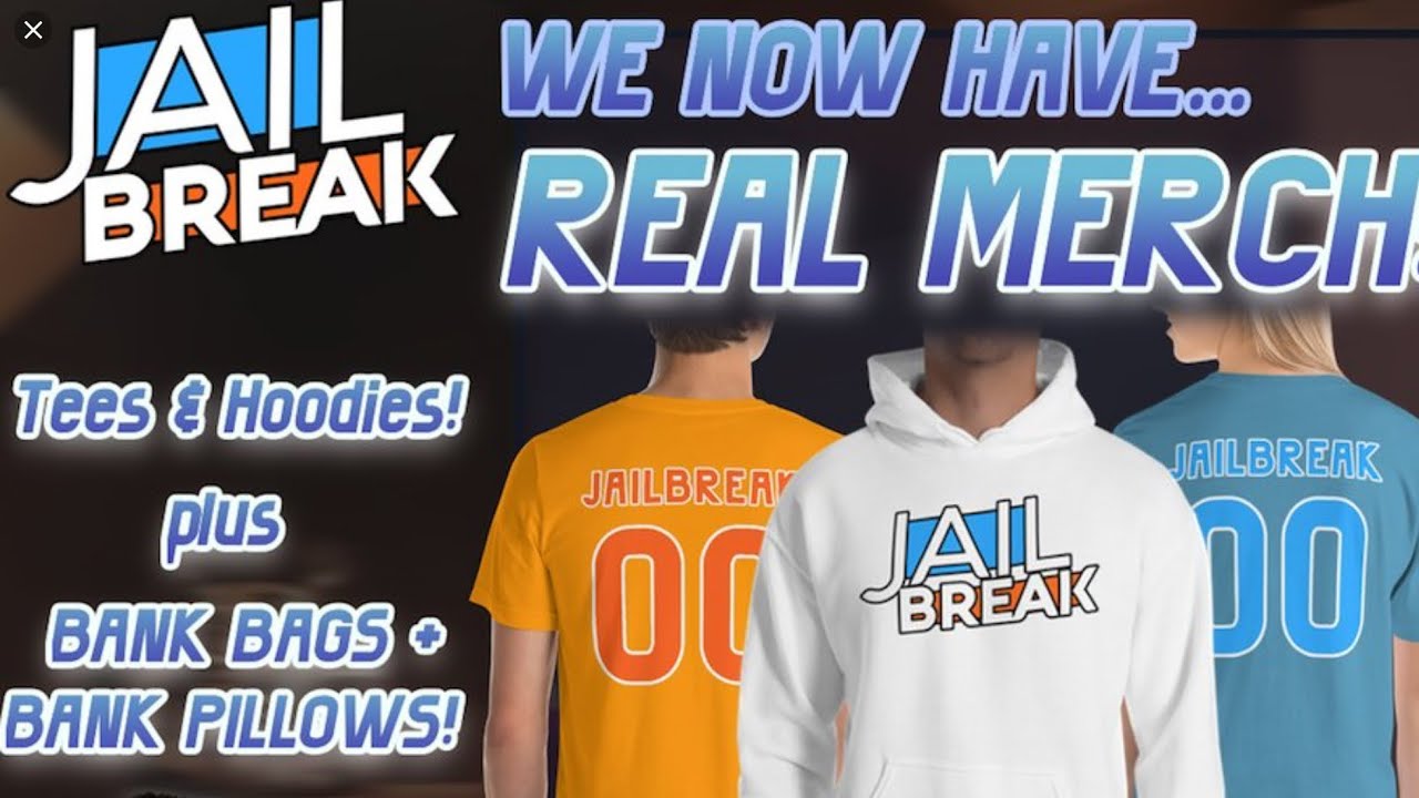 NEW ROBLOX JAILBREAK REAL MERCH T-SHIRTS [2018] - YouTube