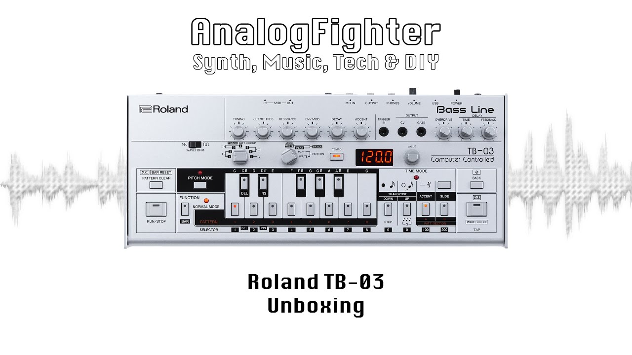 Unboxing der Roland TB-03 - YouTube