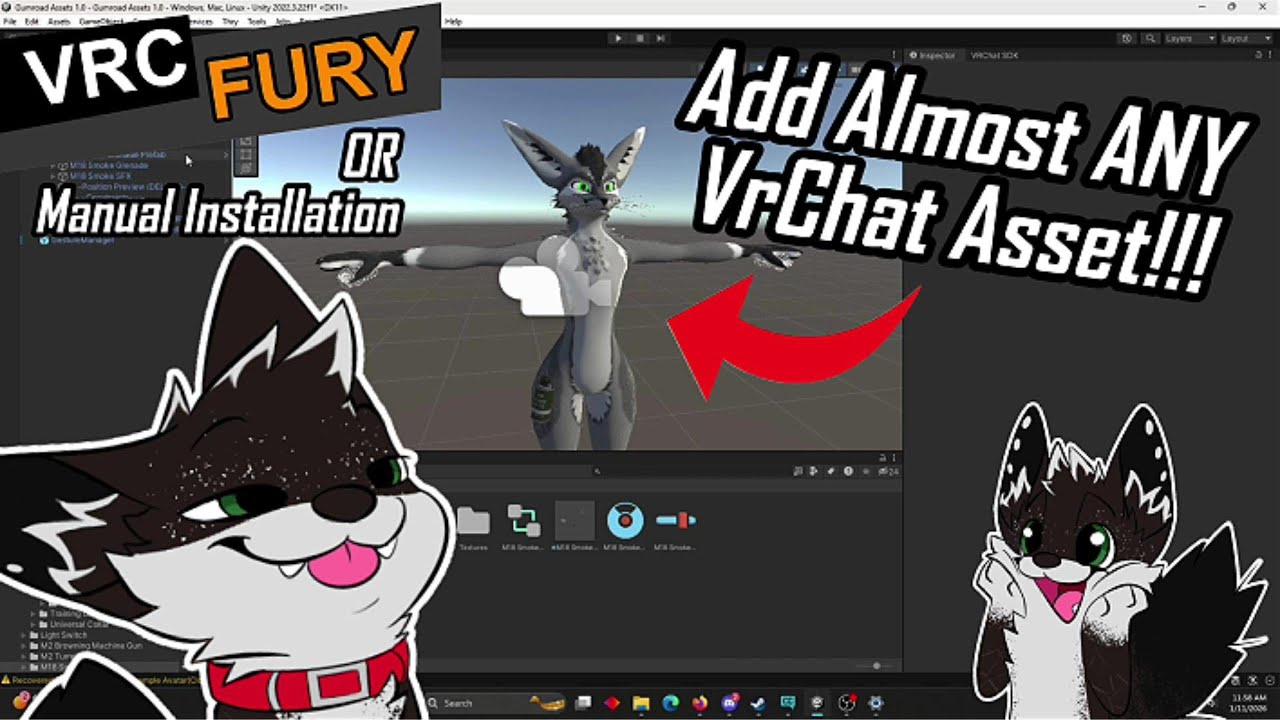 How to Install Almost ANY Asset to YOUR VrChat Avatar! - YouTube