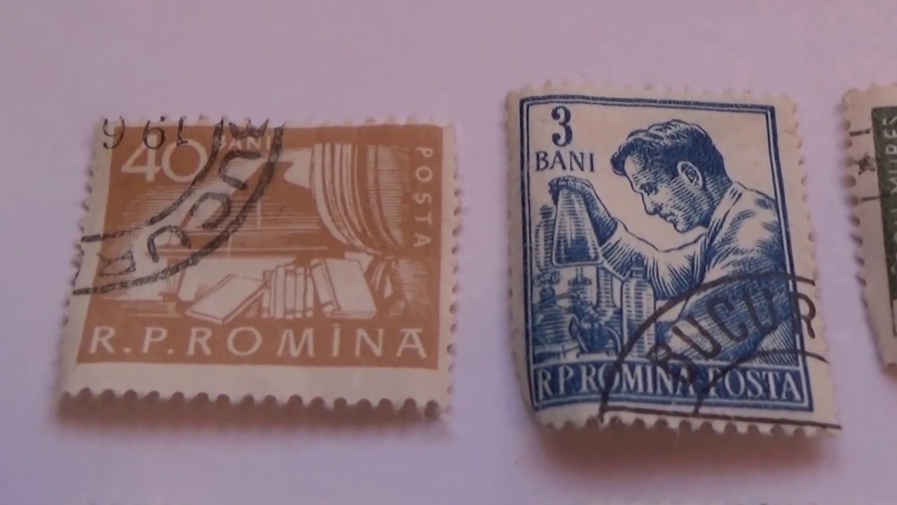 Posta Romina/Romana Old Postage Stamps - YouTube
