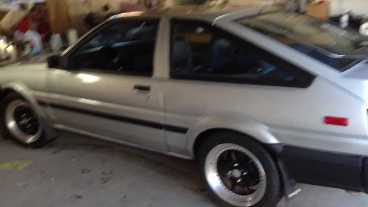 Toyota AE86 Corolla RWD exhaust 2 - YouTube