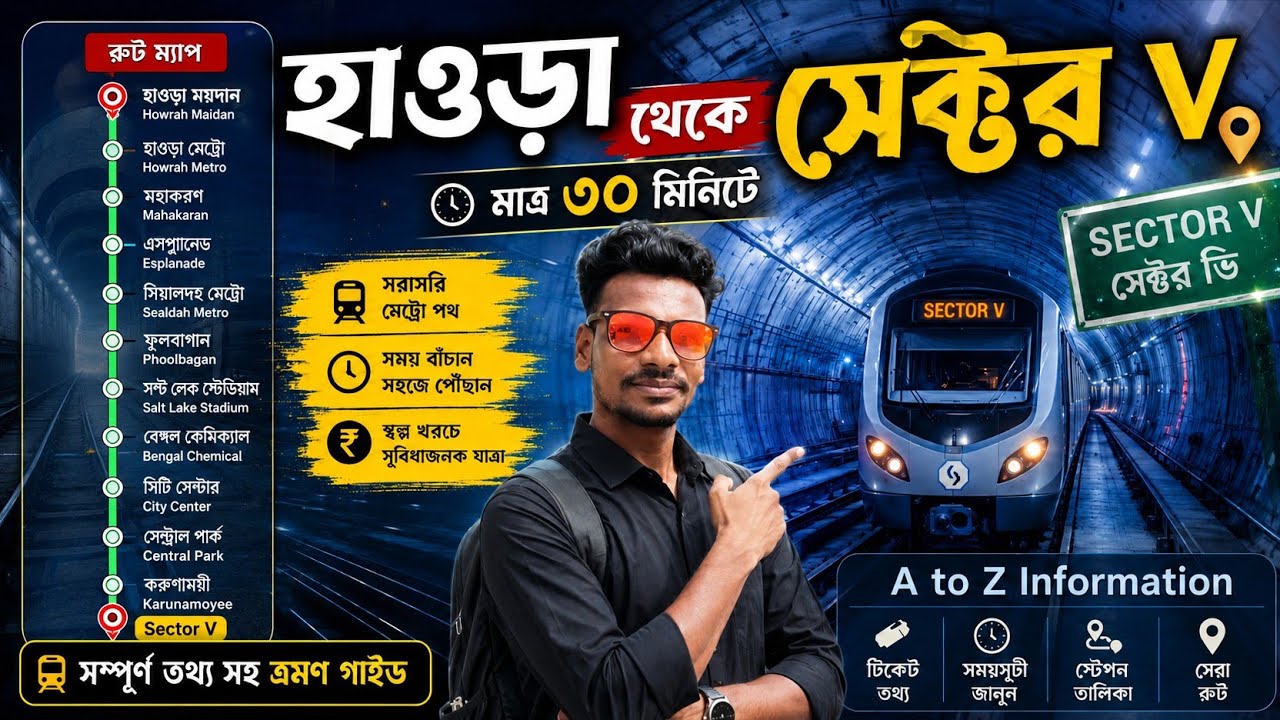 Howrah To Sector 5 Metro Journey | Sealdah To Howrah Metro | Howrah To ...