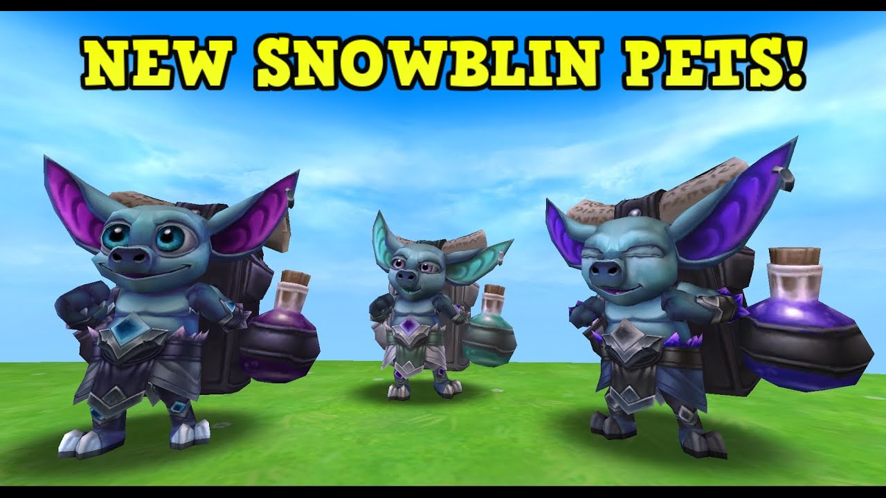Wizard101 : NEW SNOWBLIN PETS! - YouTube