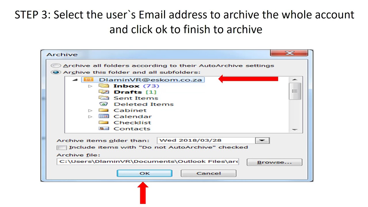 Creating a PST File - YouTube