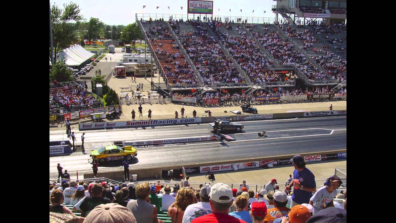 Drag racing Summit Motorsports Park Norwalk, Ohio. - YouTube