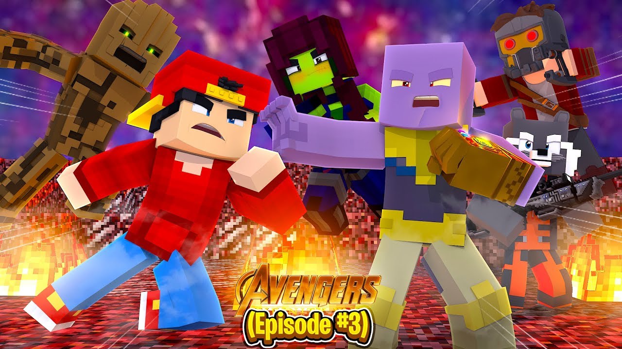 Minecraft Adventure - THE AVENGERS INFINITY WAR!!! EPISODE #3 - YouTube