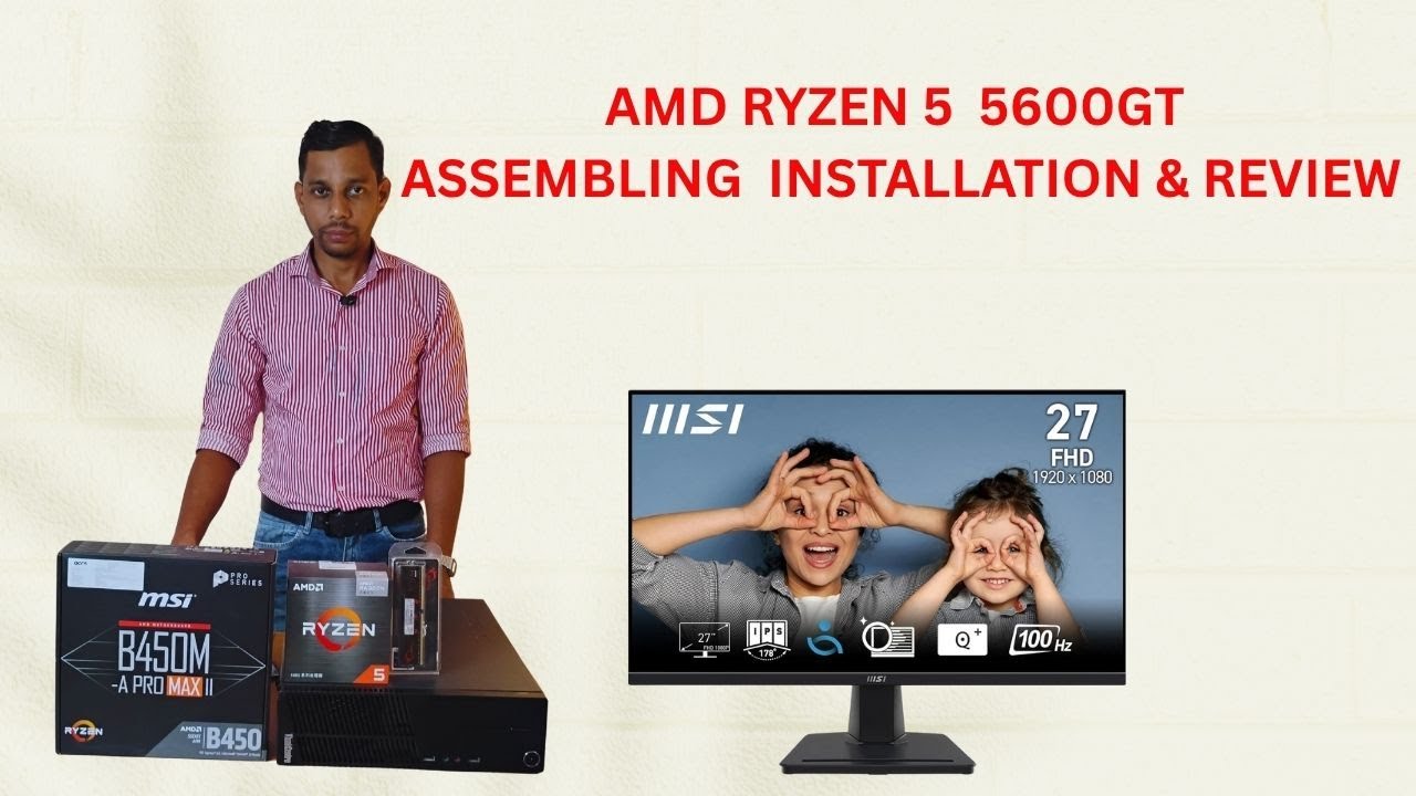 AMD RYZEN 5 5600GT PC BUILD FOR PRODUCTIVITY, FULL PC BUILD ASSEMBLING ...