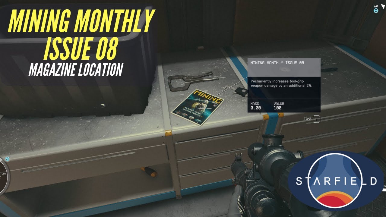 Where to find the Mining Monthly Issue 08 Magazine | Starfield - YouTube
