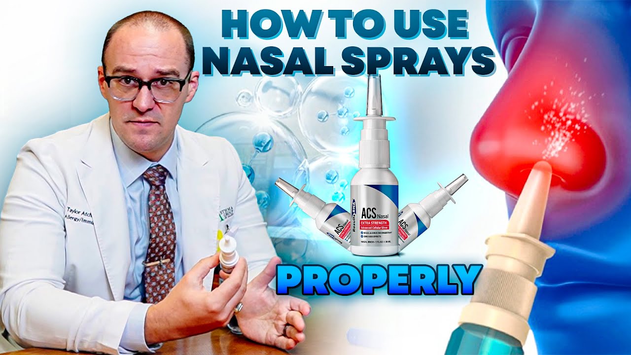How to Use Nasal Sprays SO THEY WORK! - YouTube