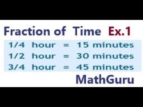 Fraction of Time | Examples 1 - YouTube