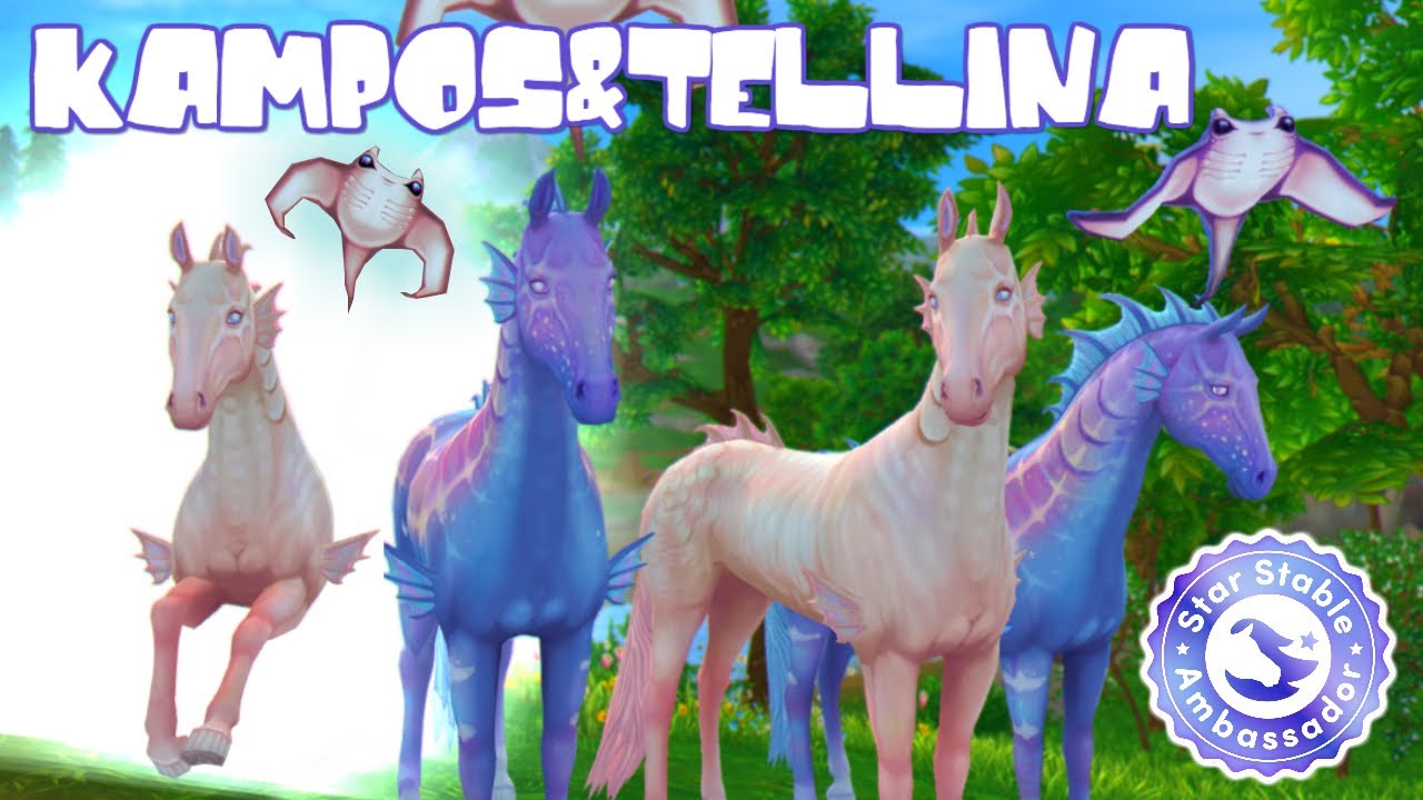 NEW JORVIK SEAHORSE WILDS KAMPOS & TELLINA & PANDA RAYS - STAR STABLE ...