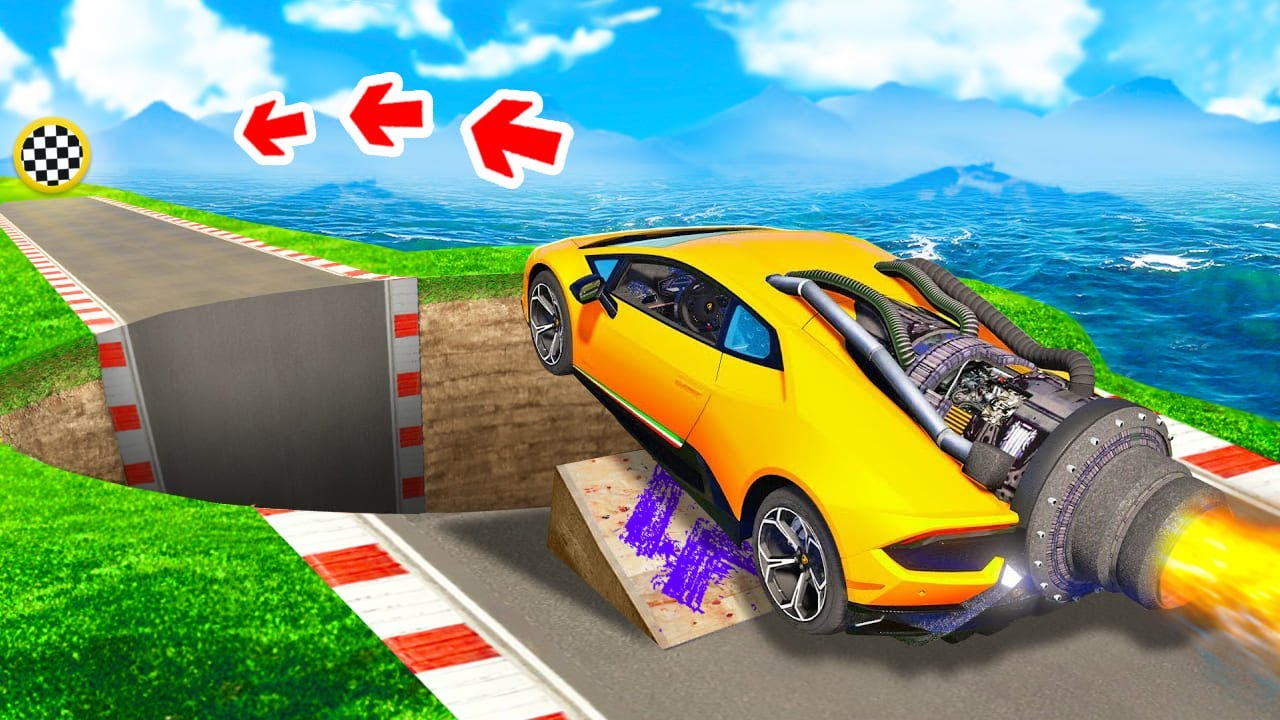 ¿PUEDE UN LAMBA ATRAVESAR UN AGUJERO ENORME EN GTA 5? - EXPERIMENTA EN ...