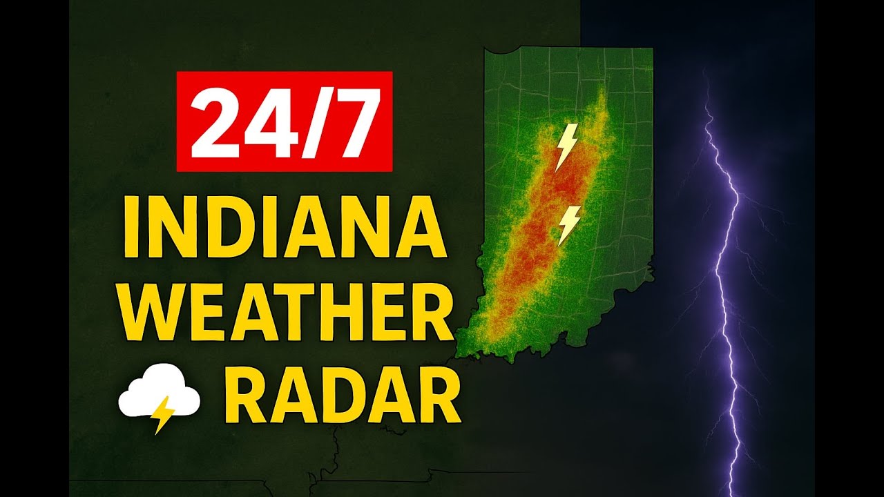 24/7 Indiana & National Weather Radar LIVE 🌩️ | Storms & Alerts ...