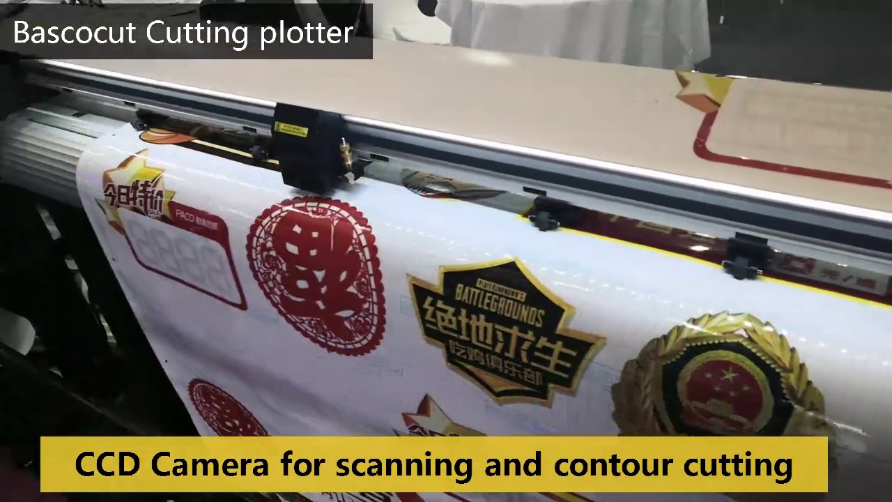 CCD camera and touch screen cutter plotter - YouTube