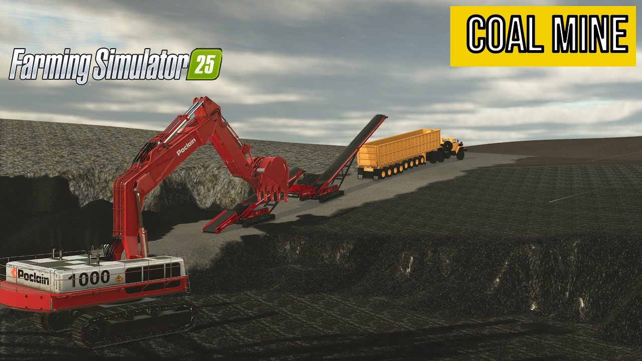 Biggest Coal Mine in Farming Simulator 25 PART2 - Terrafarm X16 Map #vertical #shorts - YouTube