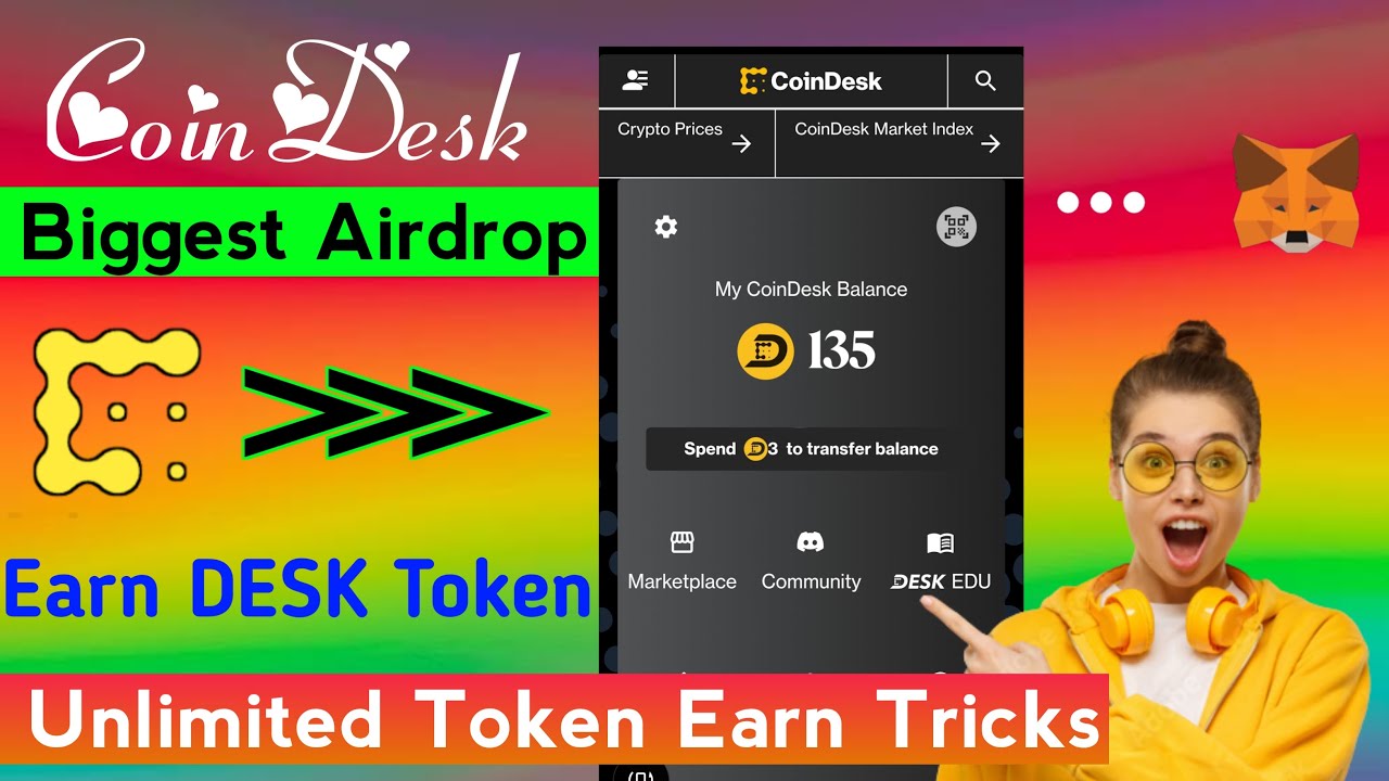 CoinDesk Airdrop | Earn DESK Token Unlimited | Withdrawal Instant ...