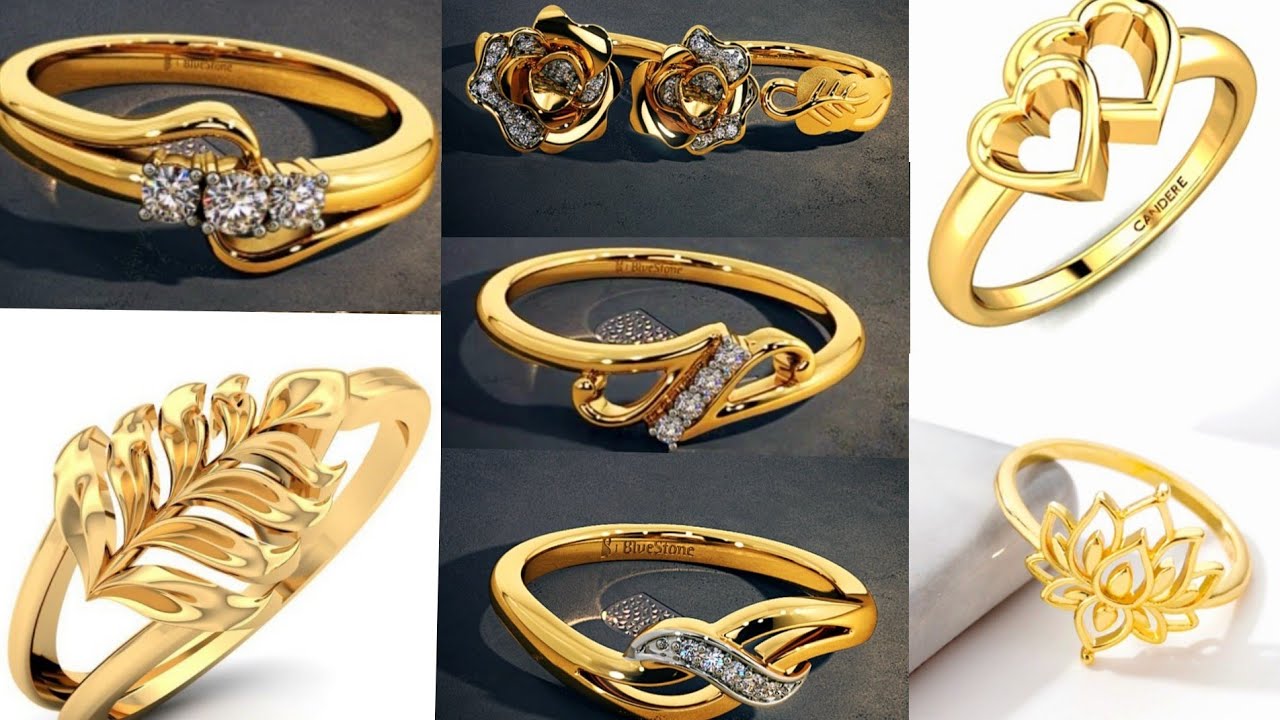 Latest Light Weight Gold Ring Design |Gold Ring Design|Latest Ring ...