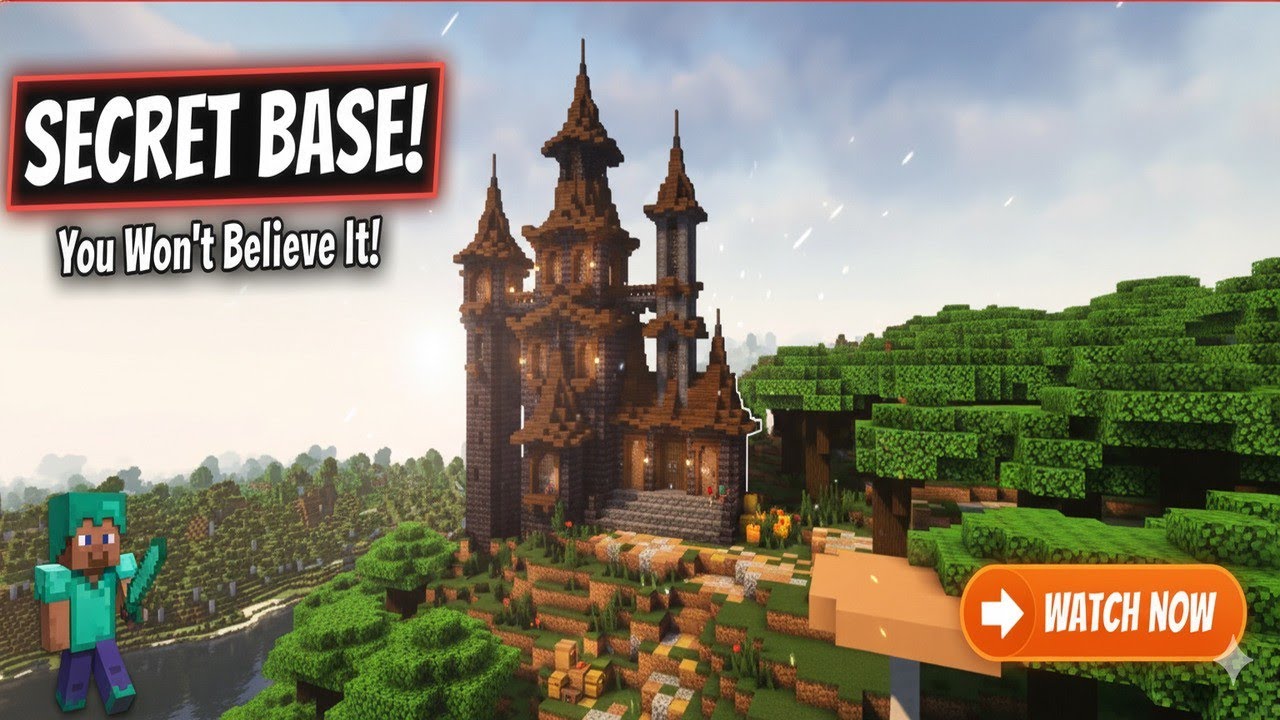 Epic Dark Fantasy Minecraft Castle Build | Custom Survival Base Ideas 🏰 ...