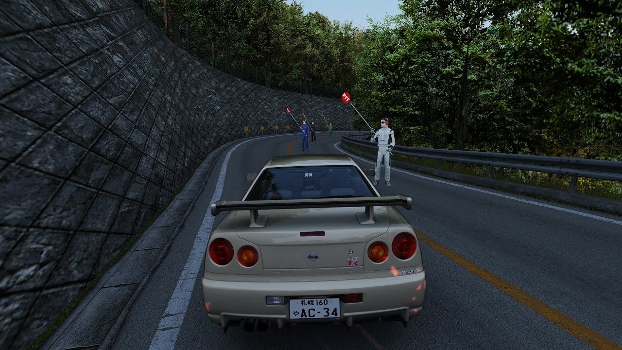 Asseto Corsa Touge Union GTR Challenge - YouTube