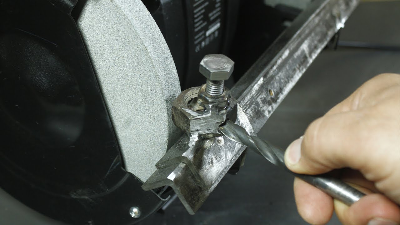 How to sharpen a drill in 30 seconds! With this idea you will become a ...