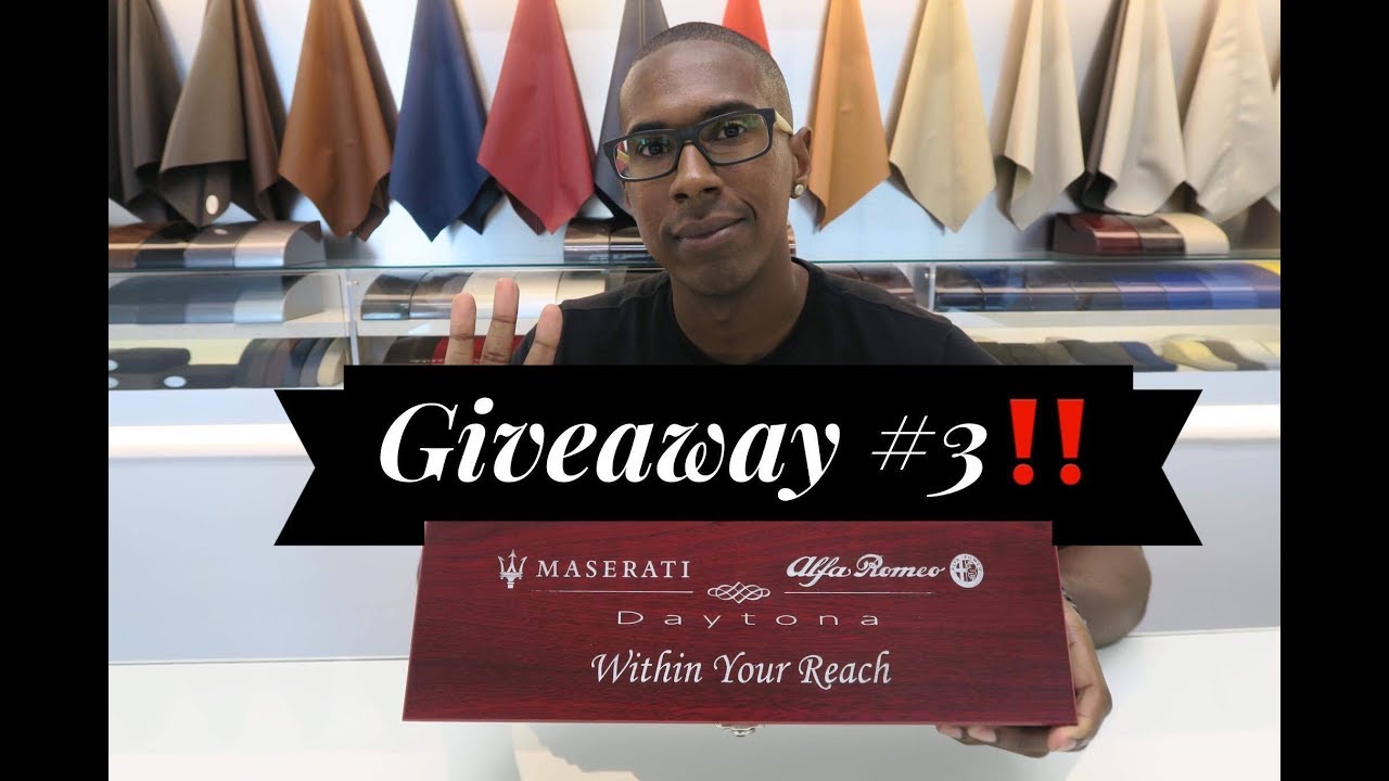 Maserati Giveaway Winner + Giveaway #3 & Big Announcement! - YouTube