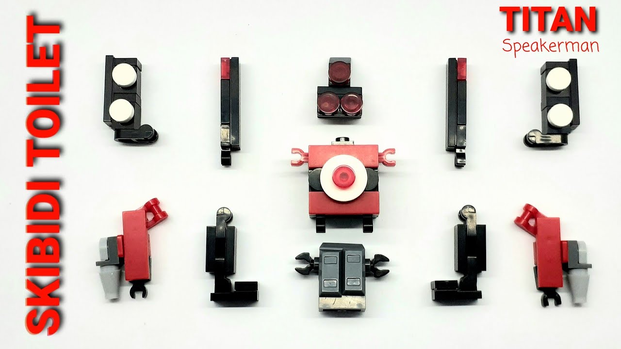 Lego brick titan speakerman in game skibidi toilet ,fast built - YouTube