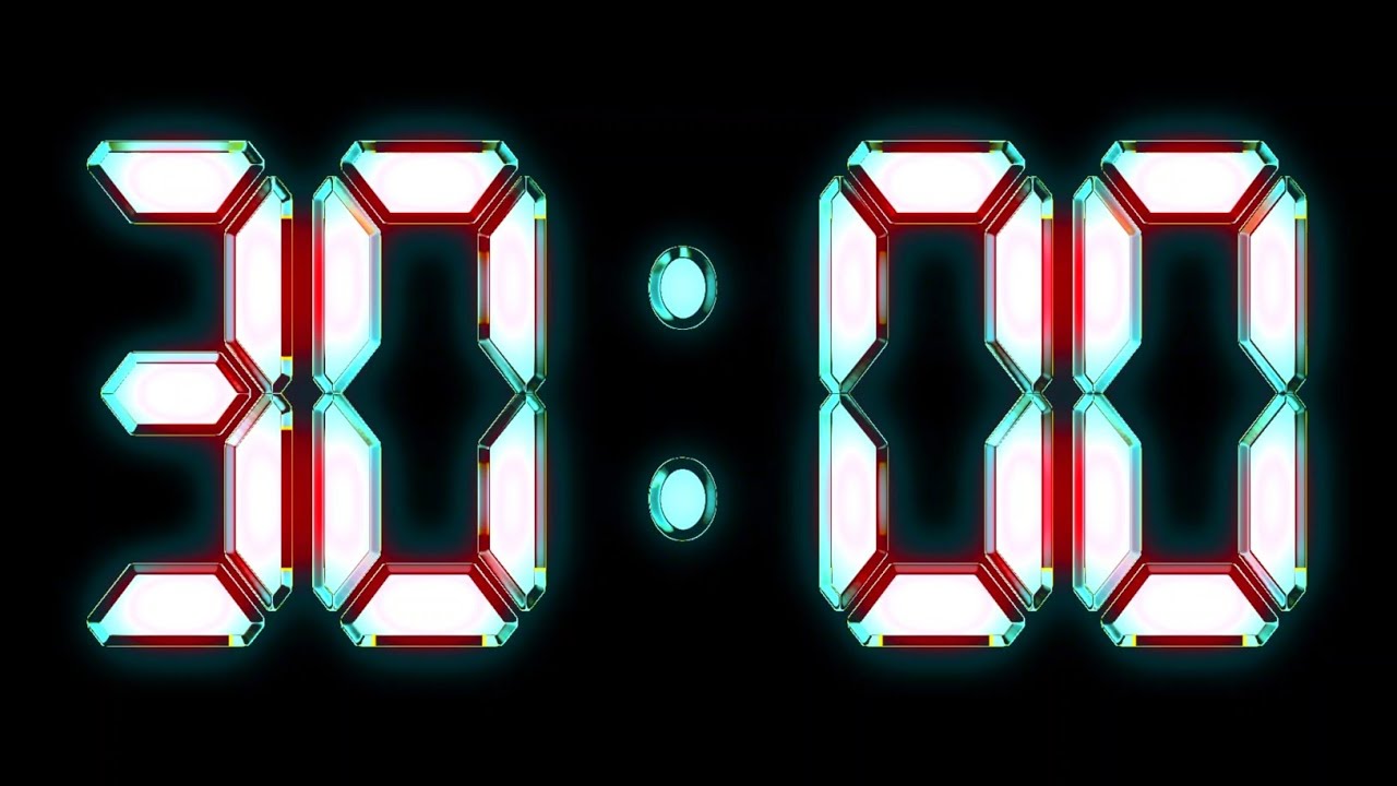 30 Second Countdown Timer with Milliseconds | Countdown Timer 30 Second ...