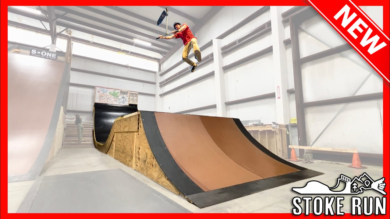 BRAND NEW RESI RAMP AT STOKE RUN SKATEPARK - YouTube