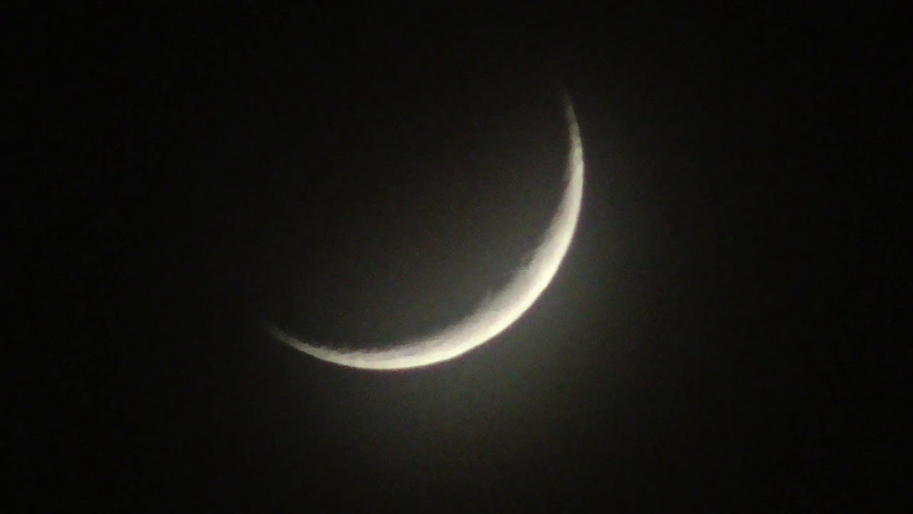 New Moon Sliver 26th February 2020 North Wales : Moon and Venus close ...
