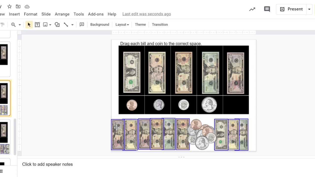 Sort Money - Google Slides - YouTube
