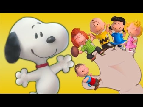 Snoopy and Charlie Brown Peanuts The Finger Family - Daddy Finger Song ...