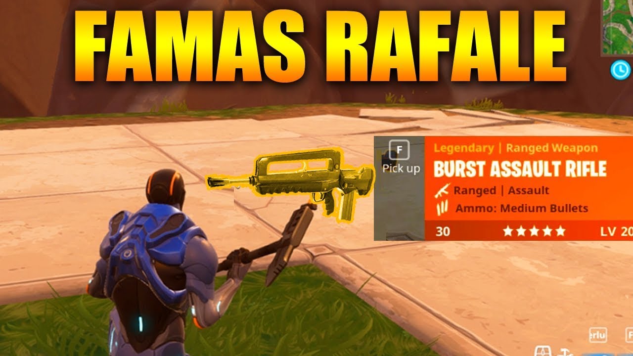 ON TEST LE NOUVEAU FAMAS sur FORTNITE BATTLE ROYALE ! - YouTube