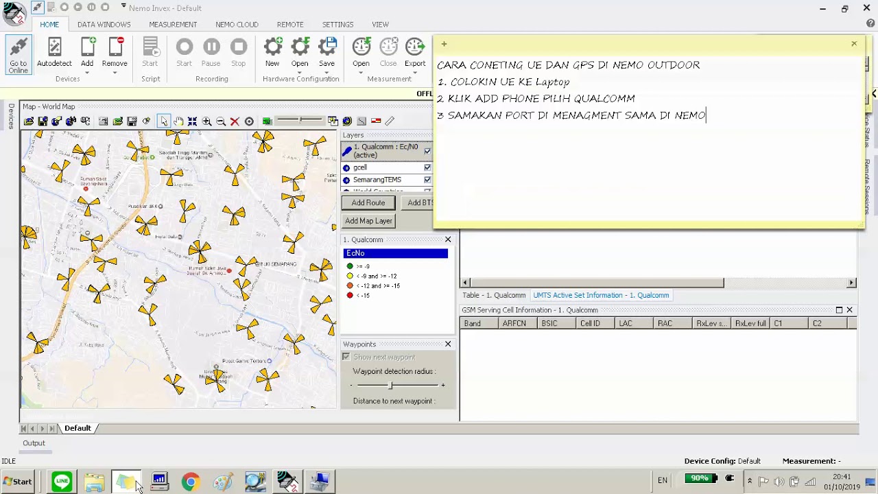 CARA CONNECTING UE DAN GPS DI NEMO OUTDOOR 7.8 - YouTube
