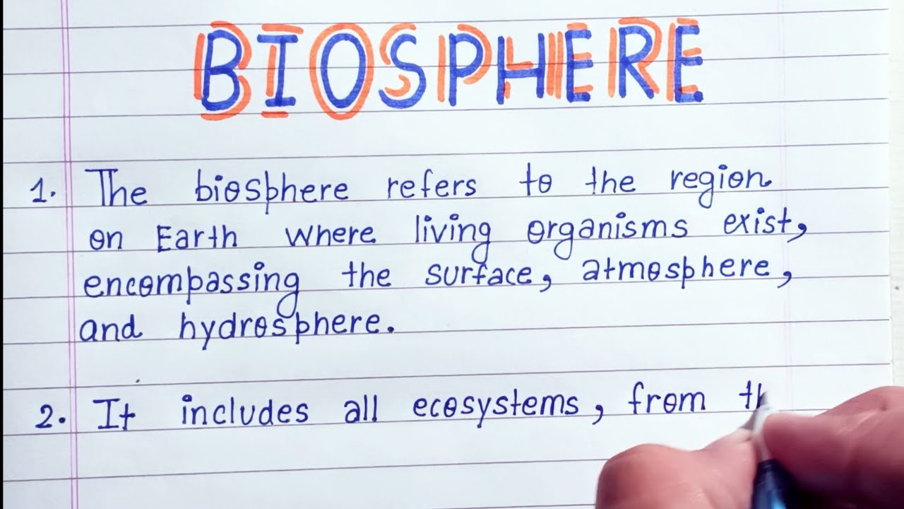 Essay on Biosphere | 10 lines on Biosphere| Essay on Biosphere in ...