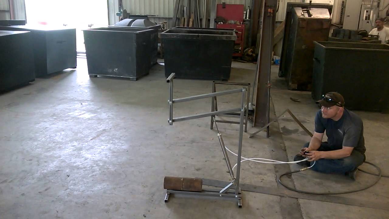 Vertical pneumatic lifter - YouTube