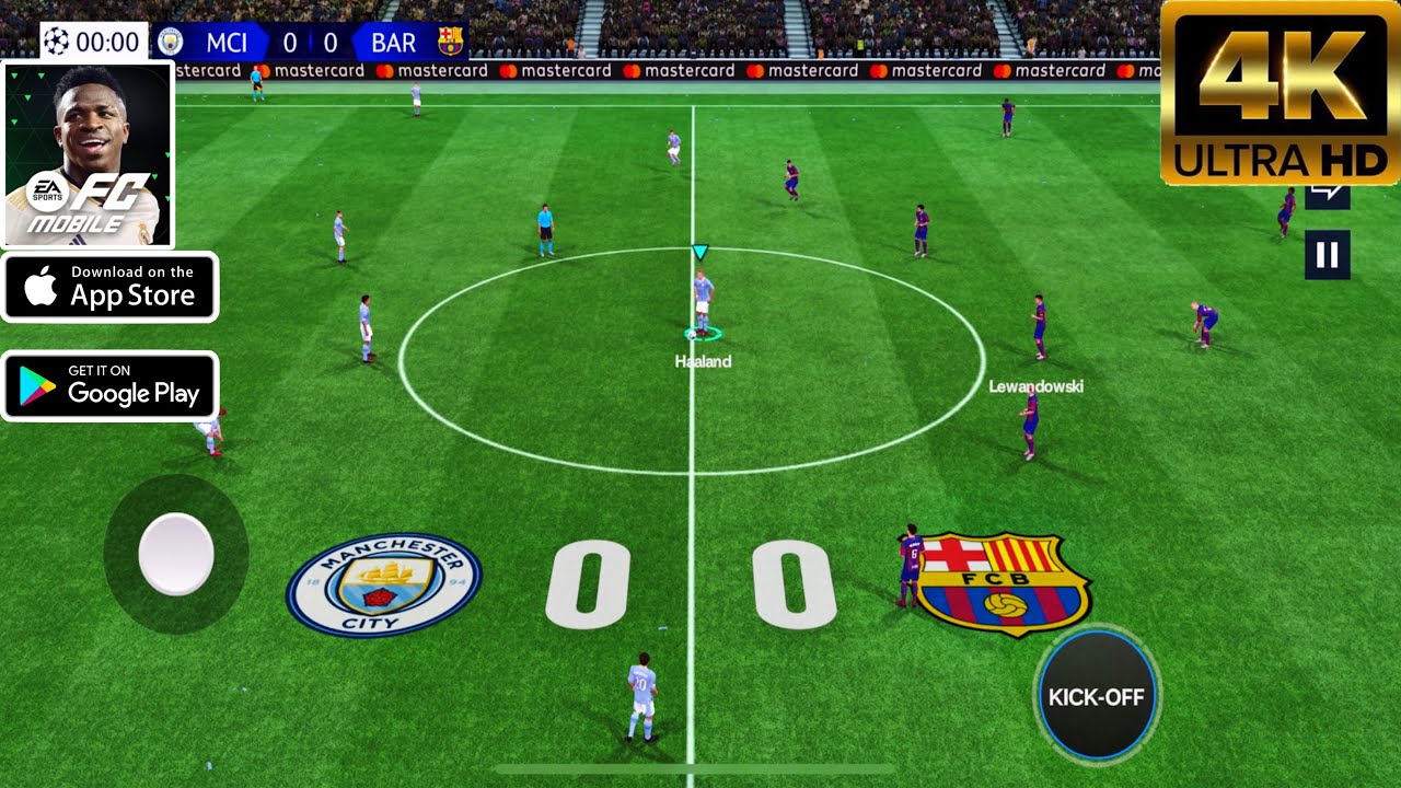 FC24 mobile GAMEPLAY • 4K • CHAMPIONS LEAGUE - YouTube