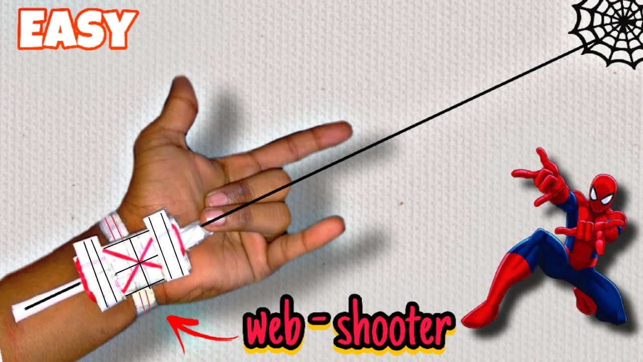 spider man web shooter - how to make spider man web shooter with paper ...
