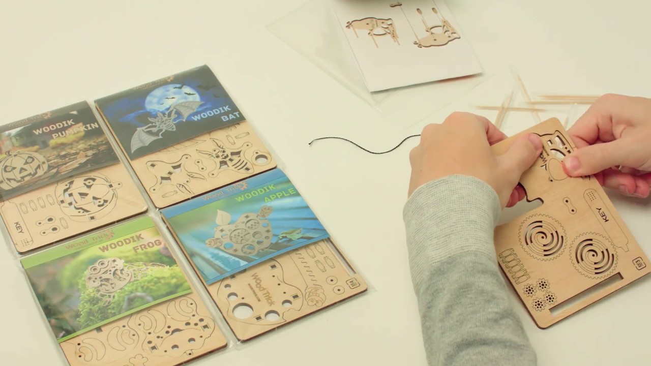 "Unboxing Woodiks" - Wood Trick wood model kits - YouTube