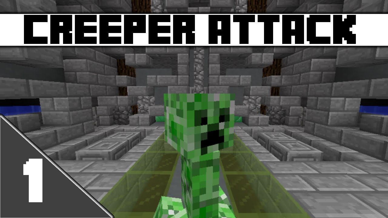 Minecraft Mini Game - Creeper Attack! - YouTube
