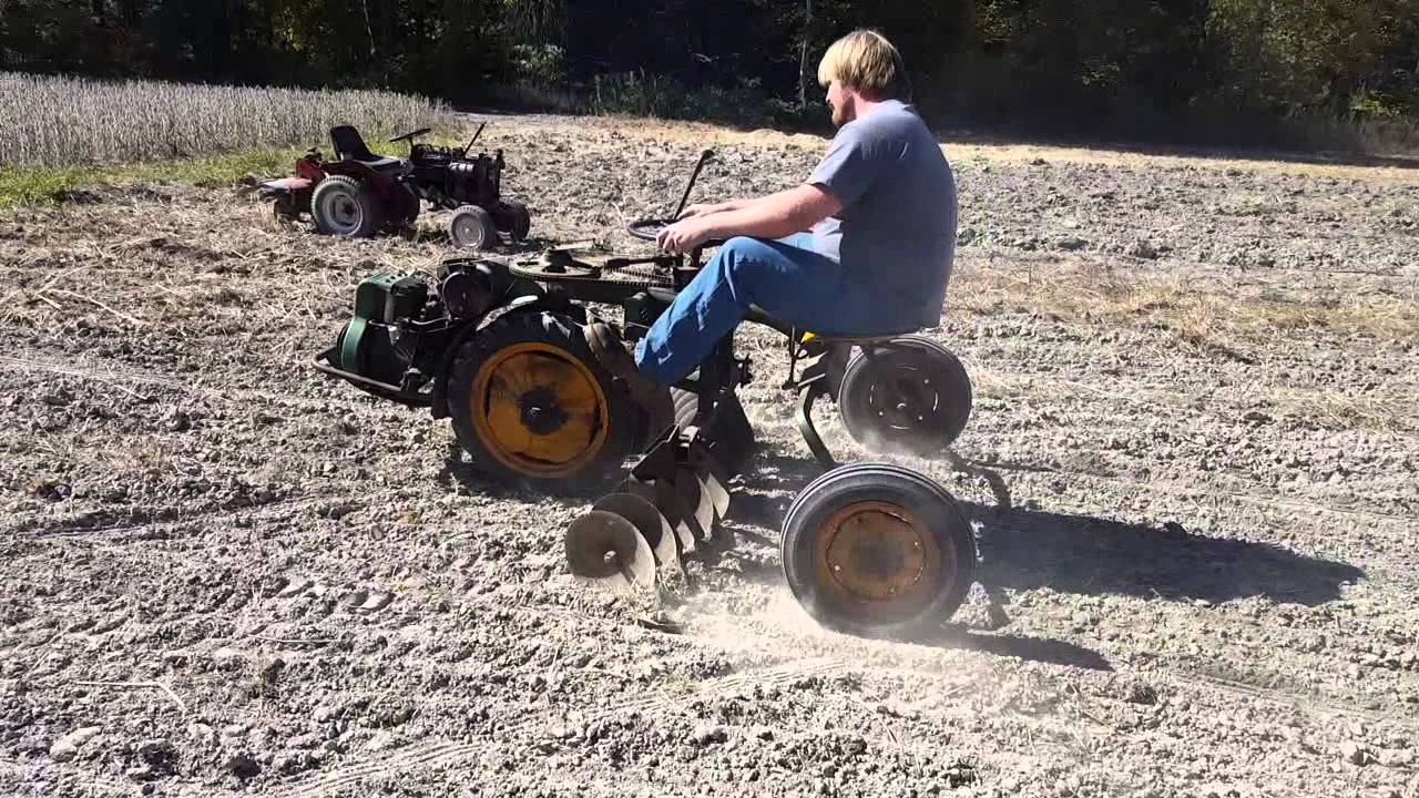 Bolens ridemaster disking - YouTube