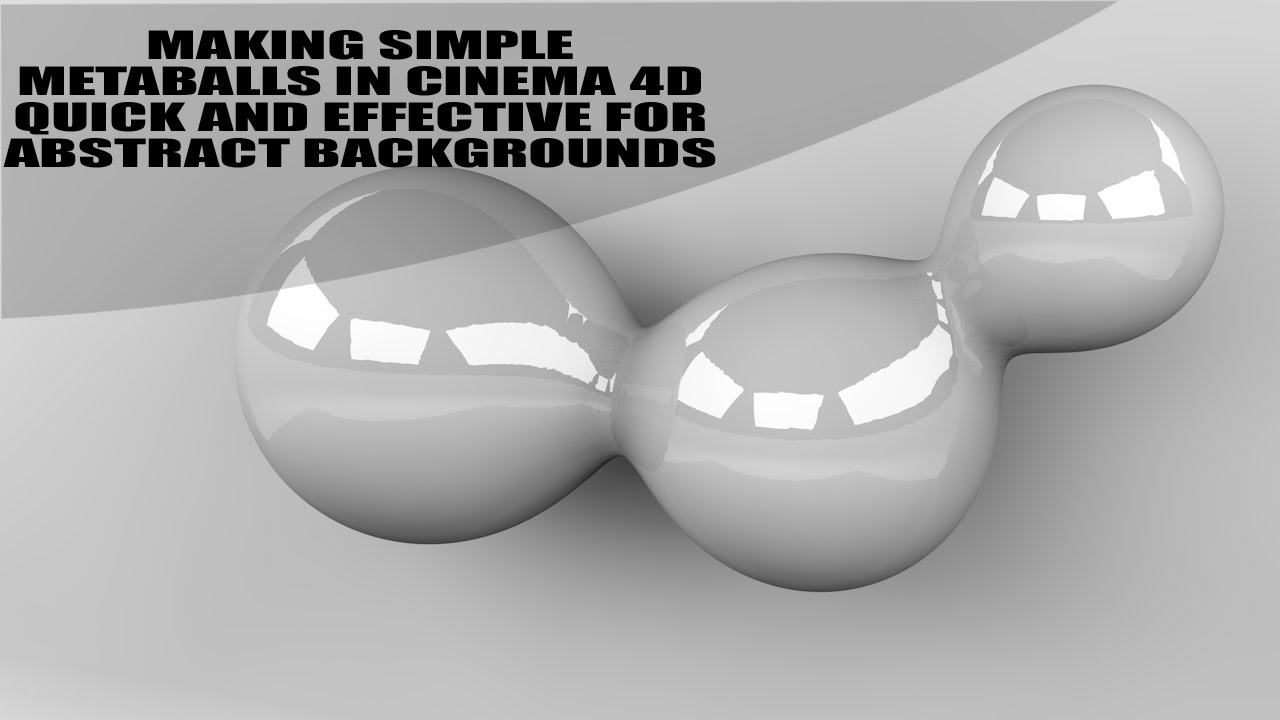 Cinema 4D Metaball Tutorial [SIMPLE] - YouTube