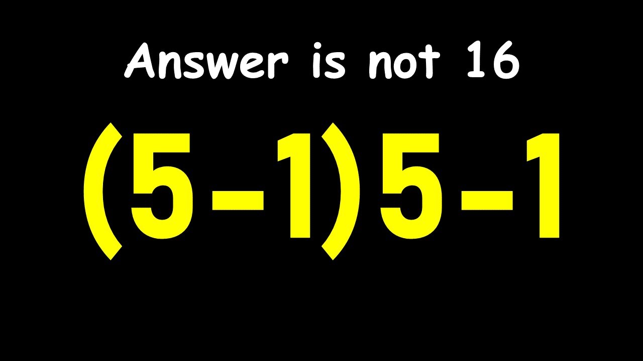 Only 1% Can Solve This Math Problem! - YouTube
