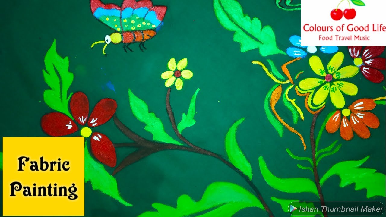 Fabric Painting Tutorial for Beginners I Simple and Easy Design I ...